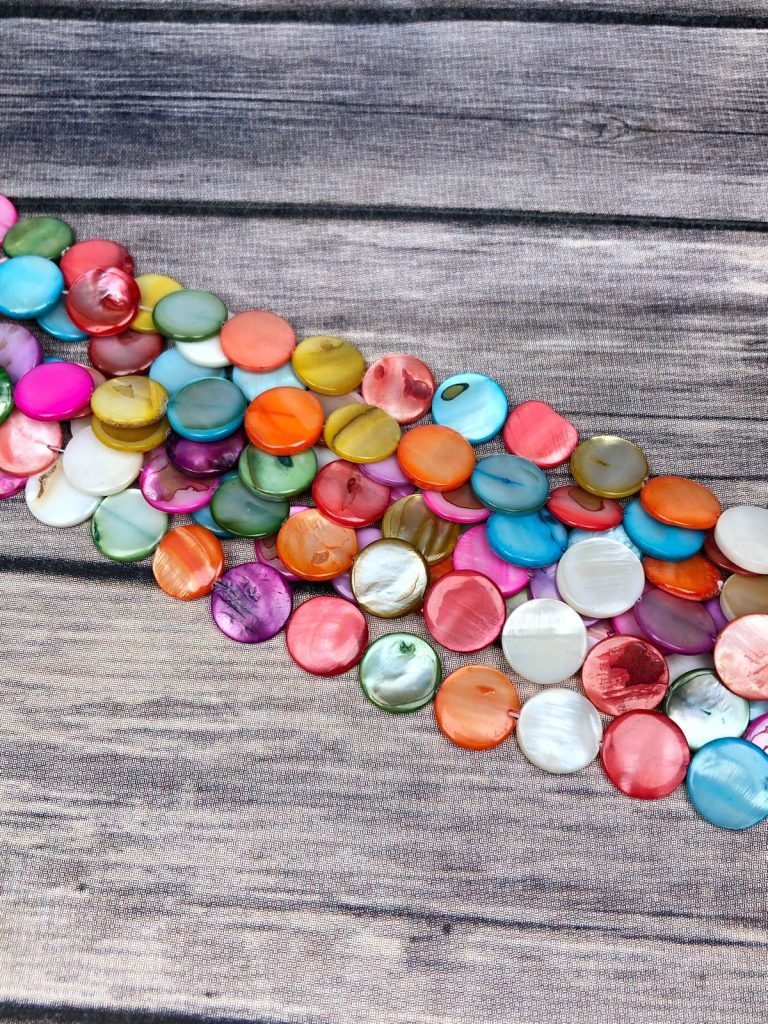 SARTA DE NACAR COLORES - REDONDA - Casa Del Insumo